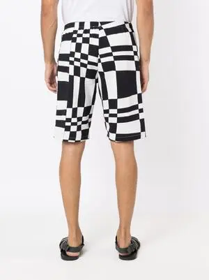 AMIR SLAMA Graphic-print Knee-length Shorts