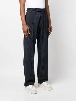 PT TORINO Pinstripe Straight-leg Trousers