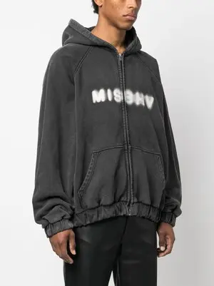 MISBHV Logo-print Zip-up Hoodie