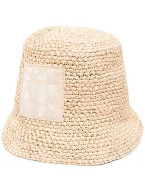 Jacquemus Jacquemus Le Bob Ficiu Bucket Hat Neutrals