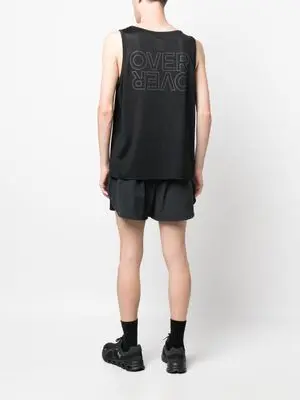 OVER OVER Logo-print Sports Vest Top