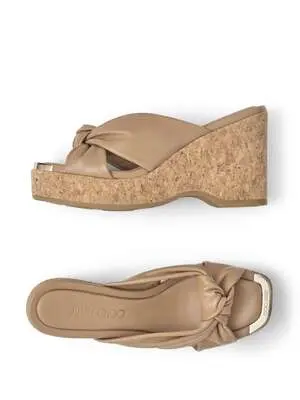 JIMMY CHOO Avenue 95mm Wedge Mules