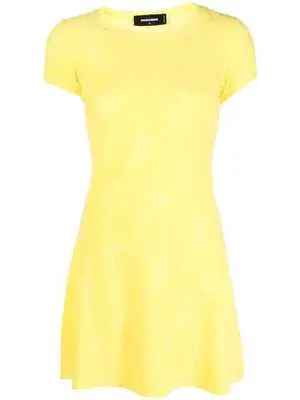 Dsquared2 Surfer-jacquard Skater Dress