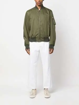 Kiton Zip-up Bomber Jacket - Green