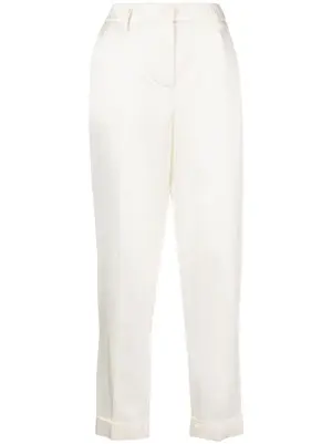 P.a.r.o.s.h Satin Finish Mid-rise Trousers
