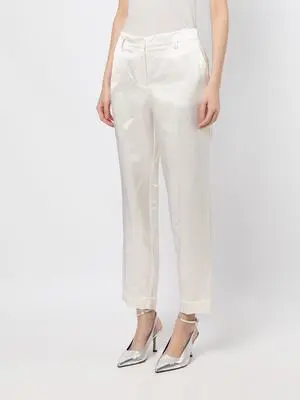 P.a.r.o.s.h Satin Finish Mid-rise Trousers