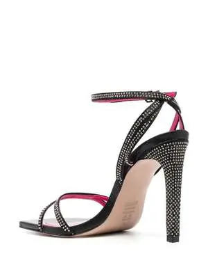 Schutz 105mm Leather Crystal-embellished Sandals