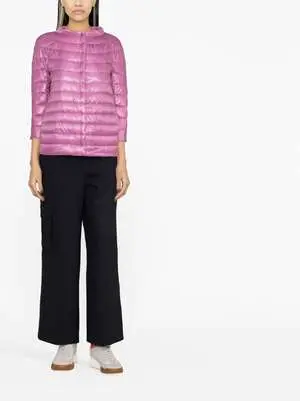 Herno Three Quarter-sleeve Quilted Jacket