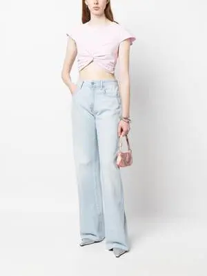 Jacob Cohen Light-wash Wide-leg Jeans