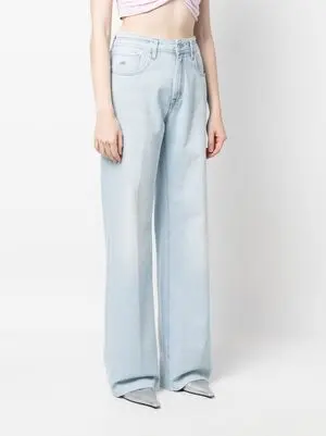 Jacob Cohen Light-wash Wide-leg Jeans