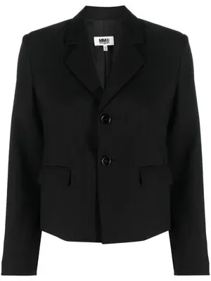 MAISON MARGIELA Striped Single-breasted Blazer