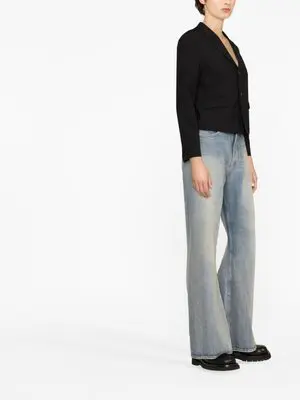 MAISON MARGIELA Striped Single-breasted Blazer
