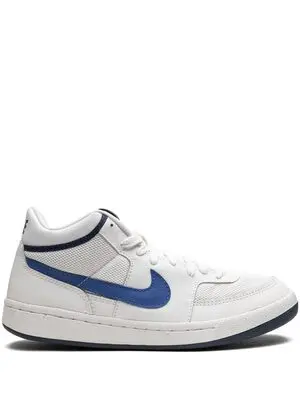 Nike Challenge Court Mid Sneakers White/varsity Blue-mid Navy