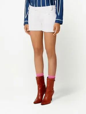 AMI Paris Tweed Tailored Shorts - White