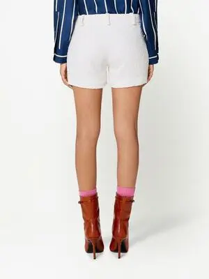 AMI Paris Tweed Tailored Shorts - White