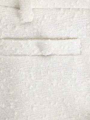 AMI Paris Tweed Tailored Shorts - White