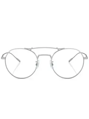 Oliver Spencer Oliver Peoples Reymont Round Frame Glasses 5254sb Brushed Silver