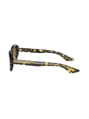 Oliver Spencer Tortoiseshell-effect Oval Sunglasses - Green