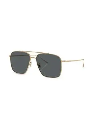 Oliver Spencer Dresner Aviator-frame Sunglasses - Gold