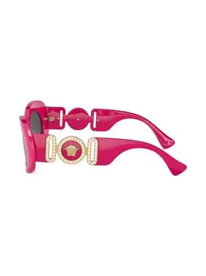 Versace Medusa Biggie Oval-frame Sunglasses