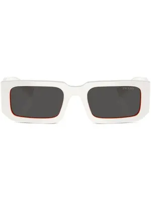 Prada Rectangular Sunglasses - White