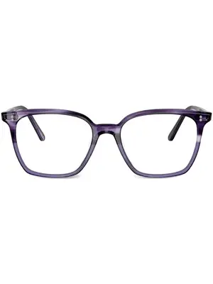 Oliver Spencer Square-frame Glasses - Purple