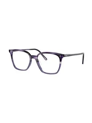 Oliver Spencer Square-frame Glasses - Purple