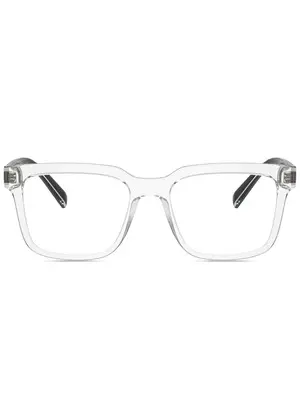Dolce & Gabbana Logo-print Square-frame Glasses - Neutrals