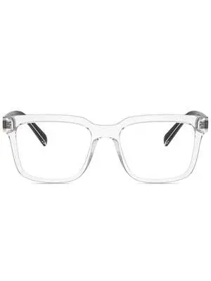 Dolce & Gabbana Logo-print Square-frame Glasses - White
