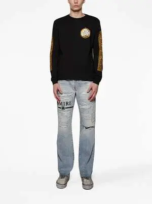 Amiri Alchemy Frame Long-sleeve T-shirt - Black