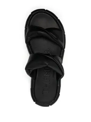THEMOIRE Air Platform Sandals - Black