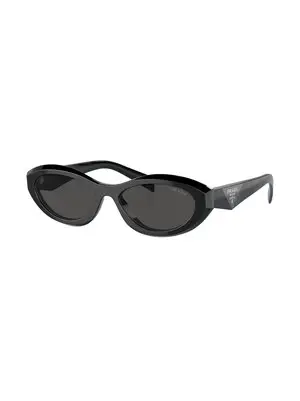 Prada Oval-frame Sunglasses - Black