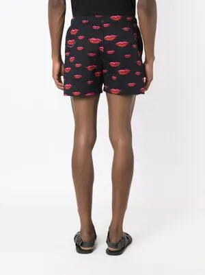 AMIR SLAMA Lips Pattern Shorts