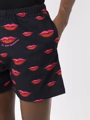 AMIR SLAMA Lips Pattern Shorts