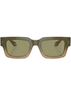 Giorgio Armani Rectangle-frame Sunglasses - Green