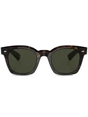 Oliver Spencer Merceaux Square Sunglasses - Green
