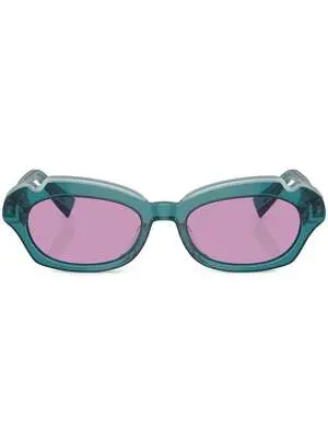 ALAIN MIKLI Tinted Round-frame Sunglasses - Green