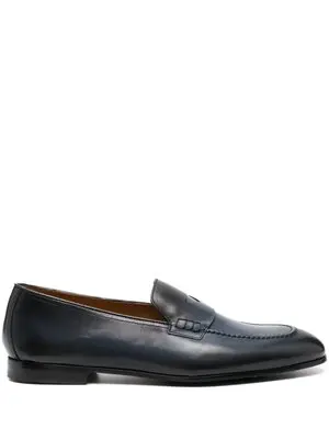 DOUCAL'S Flat Leather Loafers - Blue