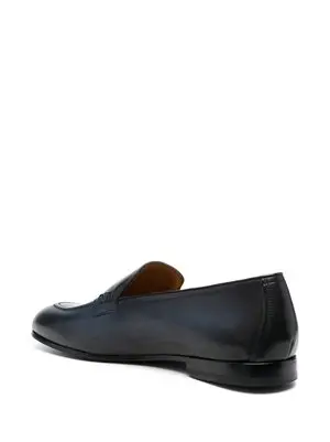 DOUCAL'S Flat Leather Loafers - Blue