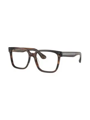Oliver Spencer Square-frame Eyeglasses - Brown