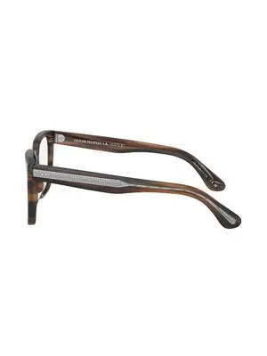 Oliver Spencer Square-frame Eyeglasses - Brown