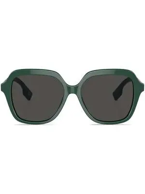 Burberry Burberry Eyewear Joni Logo-Lettering Sunglasses Green