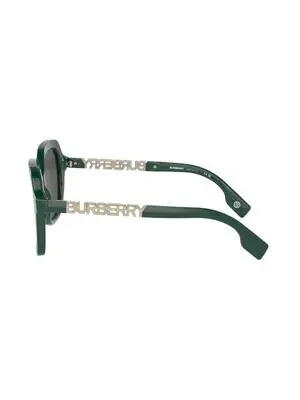 Burberry Joni Logo-lettering Sunglasses - Green