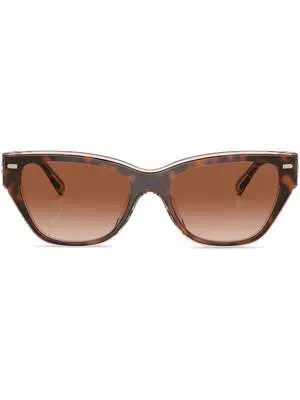 COACH Tortoiseshell Cat Eye Sunglasses - Green