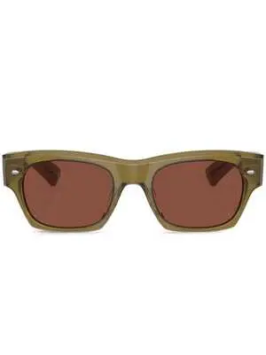 Oliver Spencer Kasdan Rectangle-frame Sunglasses