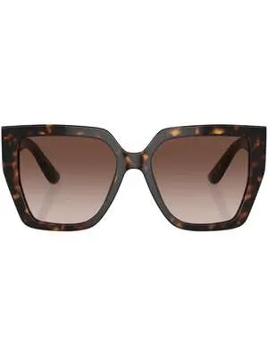 Dolce & Gabbana Dolce & Gabbana Eyewear Tortoiseshell Oversized Sunglasses Black