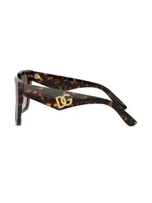 Dolce & Gabbana Tortoiseshell Oversized Sunglasses - Green