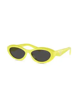 Prada Oval-frame Sunglasses - Yellow