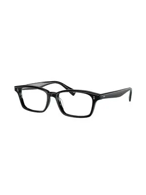 Oliver Spencer Rectangle-frame Glasses - Black