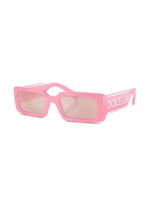 Dolce & Gabbana Logo-print Rectangle-frame Sunglasses